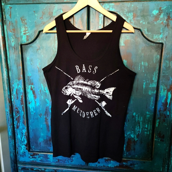 Shirts | Mens Printed Bass Murderer Tank | Poshmark